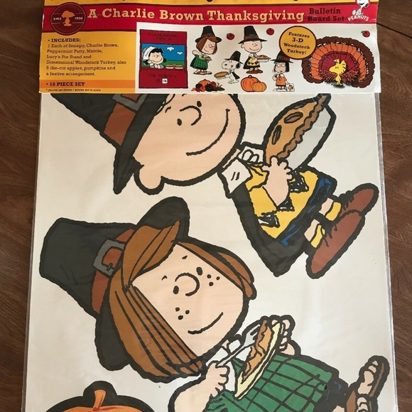 Eureka | Holiday | A Charlie Brown Thanksgiving Bulletin Board Set ...